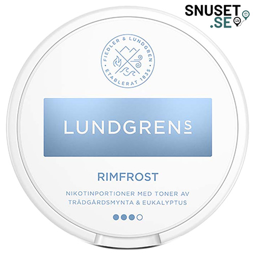 Köp Lundgrens Rimfrost – vitt snus med stora prillor