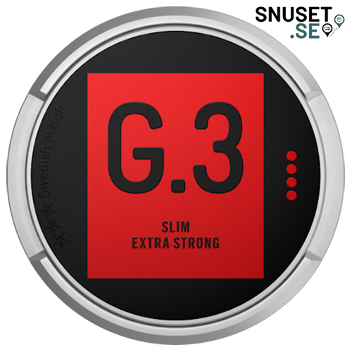 Köp G3 Extra Strong Slim – ett extra starkt snus