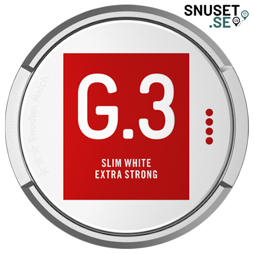 Köp General G.3 Extra Stark Slim White Portionssnus | Snuset.se
